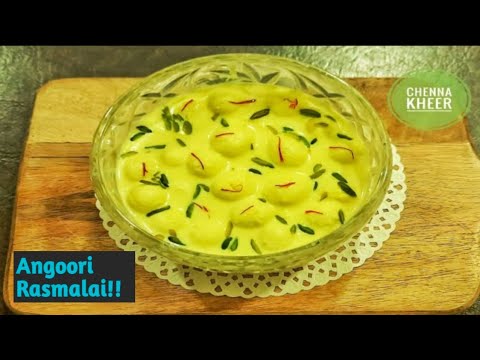 Angoori Kheer Recipe | Angoori Malai Rabri | Chenna Kheer Recipe ...