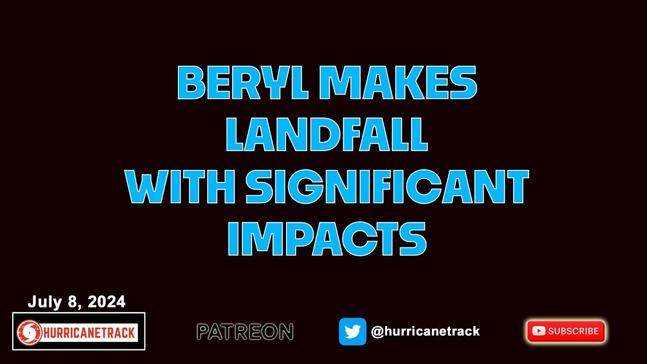 Hurricane Beryl Makes Landfall in Texas - YouTube