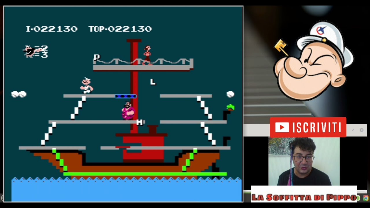 Gioco a Popeye col Nes (e perdo) - YouTube