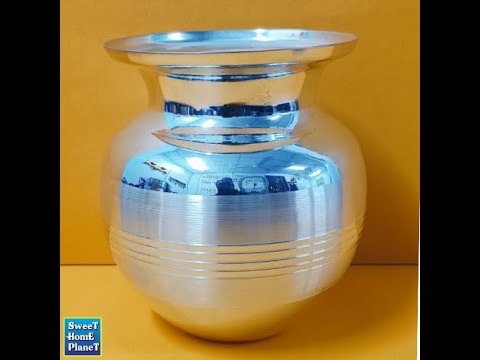 Silver Glow Amrit Pooja Kalash Silver Plated Puja Lota Shining Vessel ...