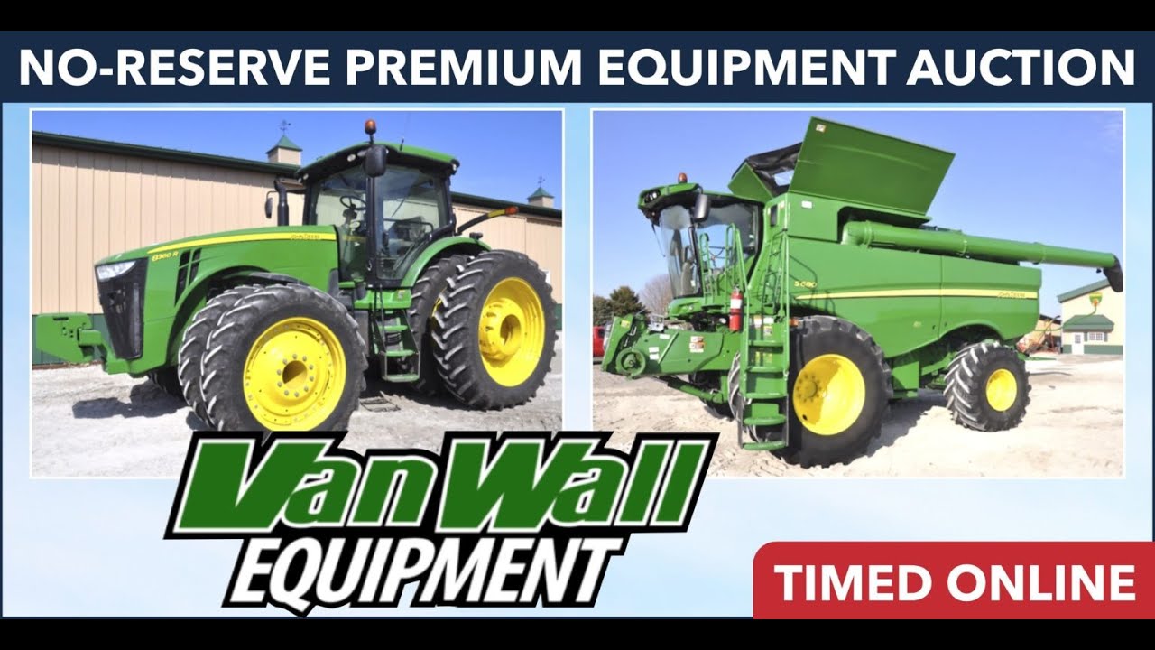 Preview of Van Wall Equipment Online Dealer Auction August 25, 2020 - YouTube