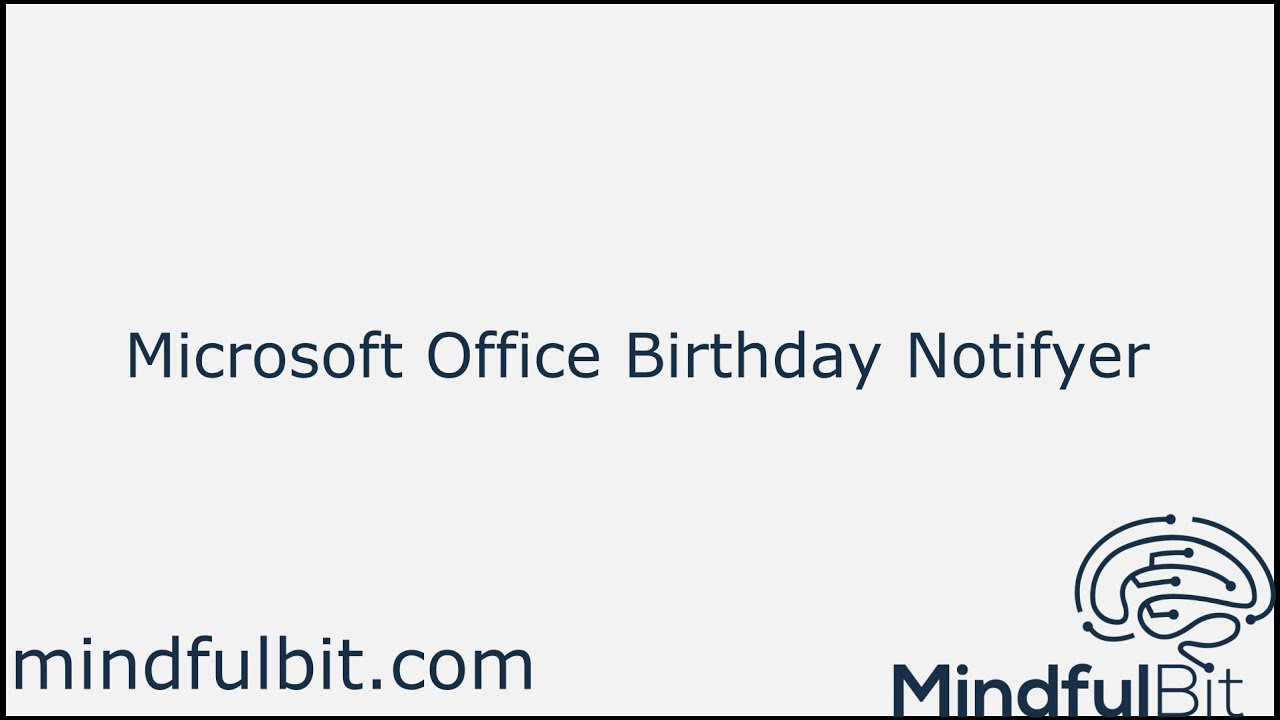 Celebrate Birthdays On Your Team | Microsoft Office 365 Tools - YouTube