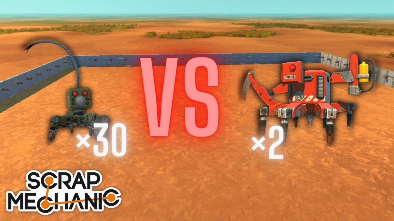 COMBAT DE ROBOTS DANS SCRAP MECHANIC !!!! - YouTube