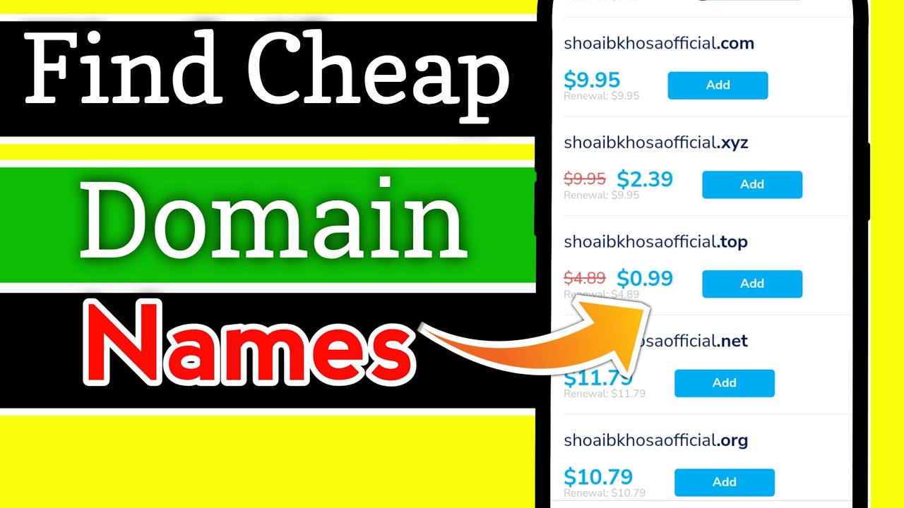 Find Cheap Domain Names For Your Website | Bye Domain Website ? - YouTube