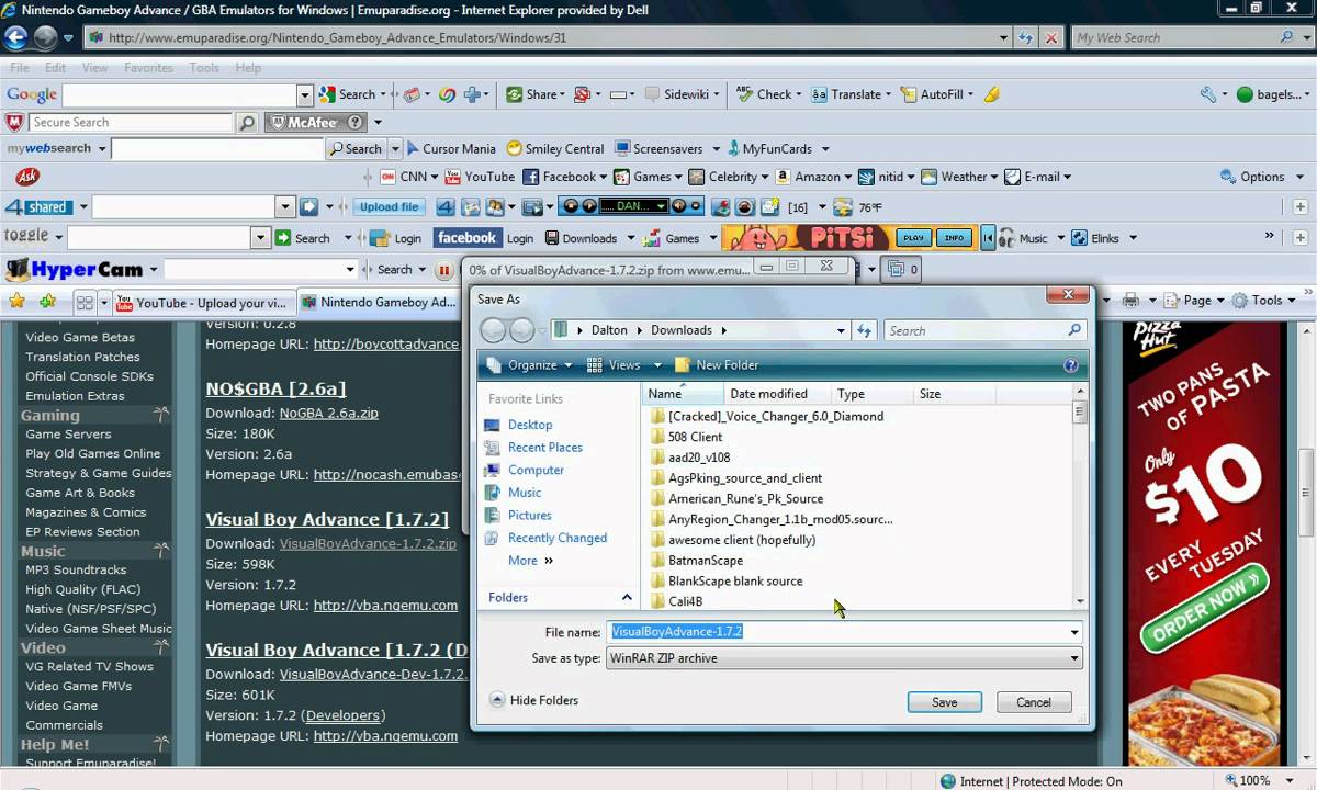 How To Download Visual Boy Advanced and Play ROMS on it - YouTube