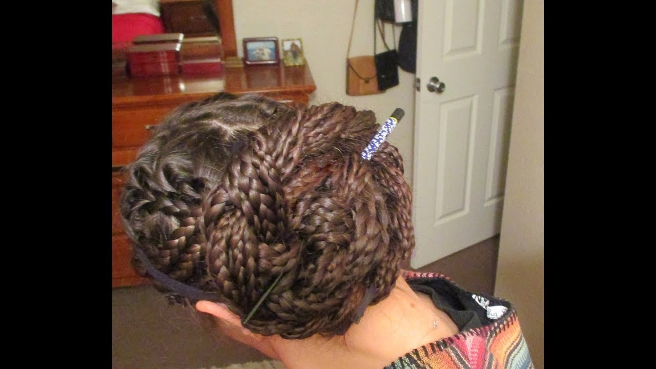 Knee length hair into 21 braids! - YouTube