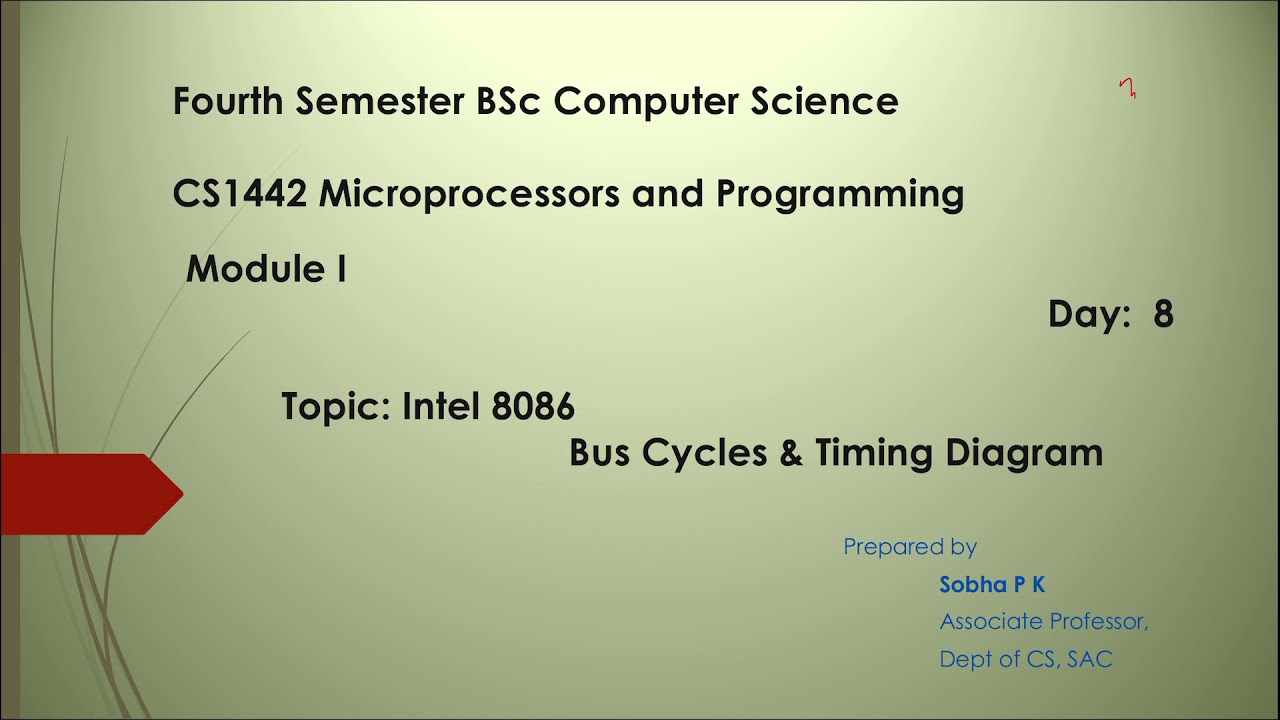 Bus Cycles and Timing Diagrams of 8086 - YouTube