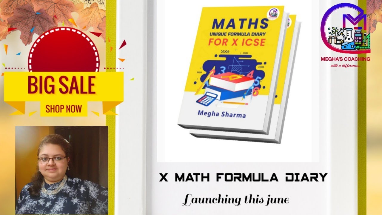 X ICSE MATHS UNIQUE FORMULA DIARY || LAUNCHING SOON - YouTube
