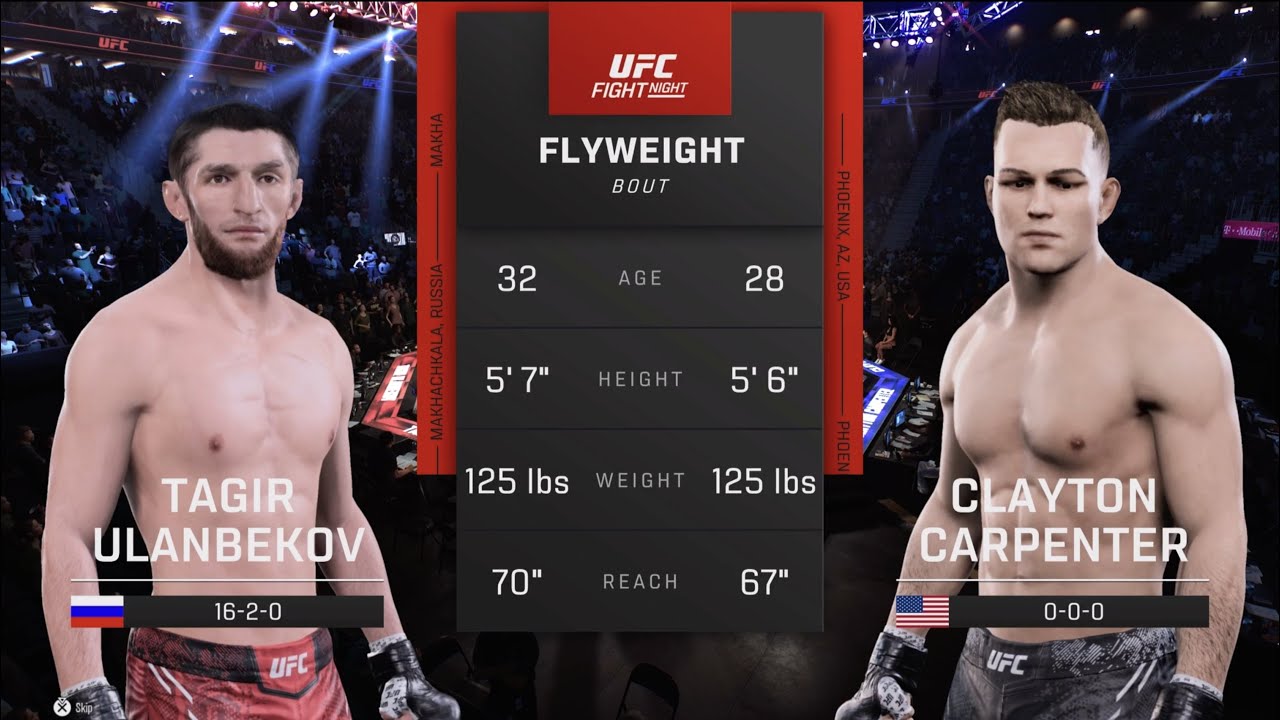 UFC 311: Ulanbekov vs Carpenter (UFC 5 Simulation) - YouTube