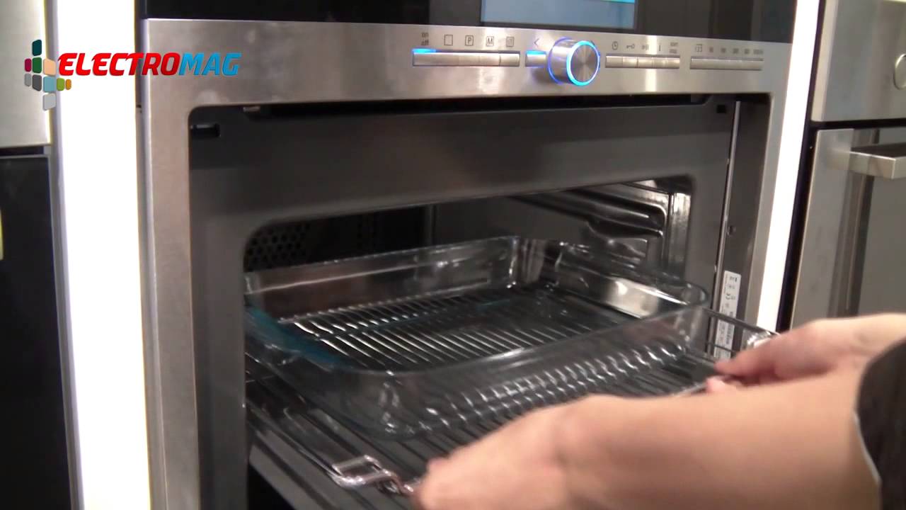 Cuptor compact multifunctional + microunde SIEMENS HB86K575 inox - YouTube