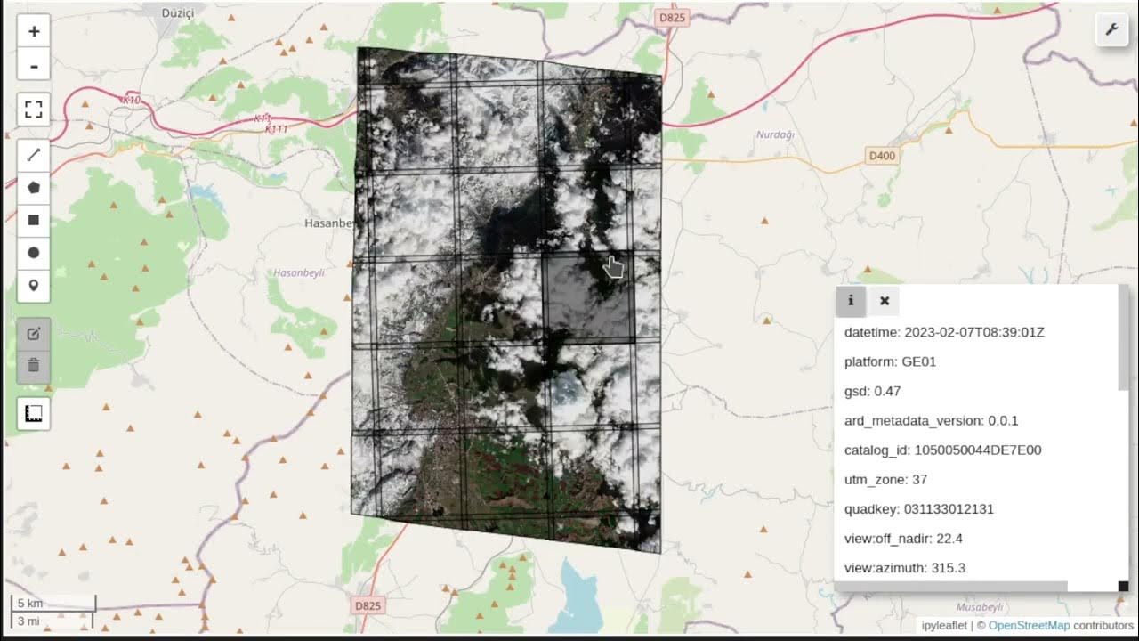Visualizing Maxar Open Data (Turkey Earthquake high-resolution image) with Leafmap - YouTube