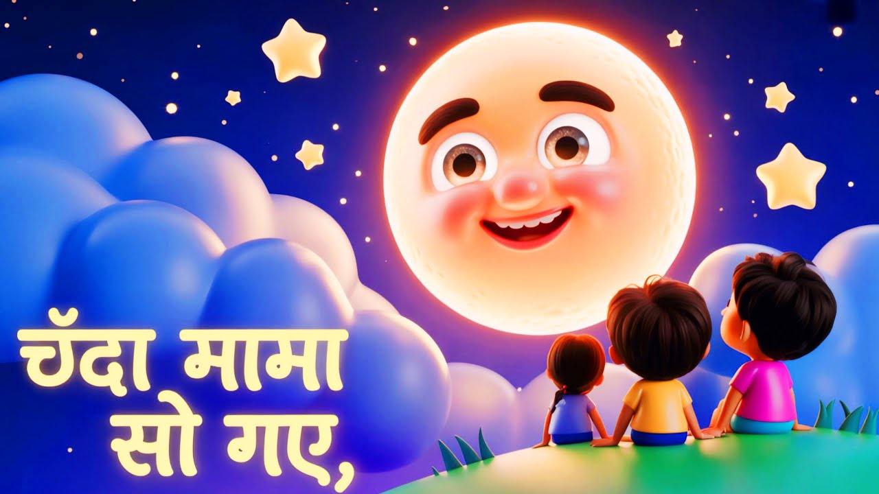 Chanda Mama Rhymes | Chanda ma songs | Chanda Mama story | kids rhymes ...