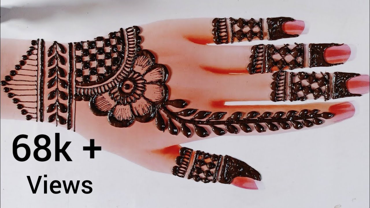 back side mehndi design | mendini design | madhi ke design | mehandi ka ...