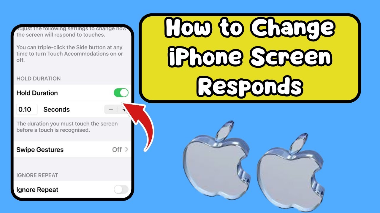 How to Change iPhone Screen Responds - YouTube
