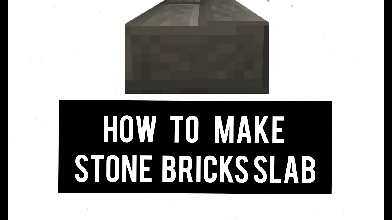 Minecraft Survival: How to Make Stone Bricks Slab - YouTube