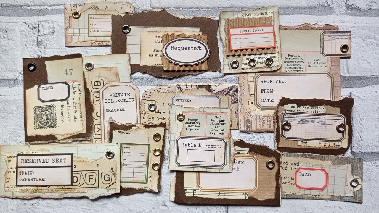 Scrap Label Clusters with a Twist - #msscrapbusters - YouTube