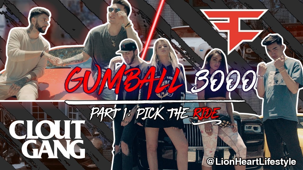 FaZe Clan & Clout Gang Drive Gumball 3000! - YouTube
