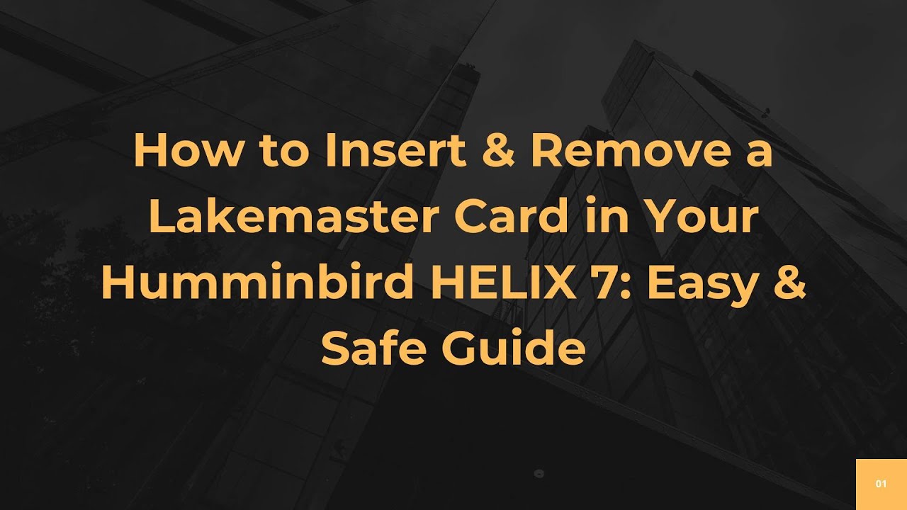 How to Insert & Remove a Lakemaster Card in Your Humminbird HELIX 7 ...