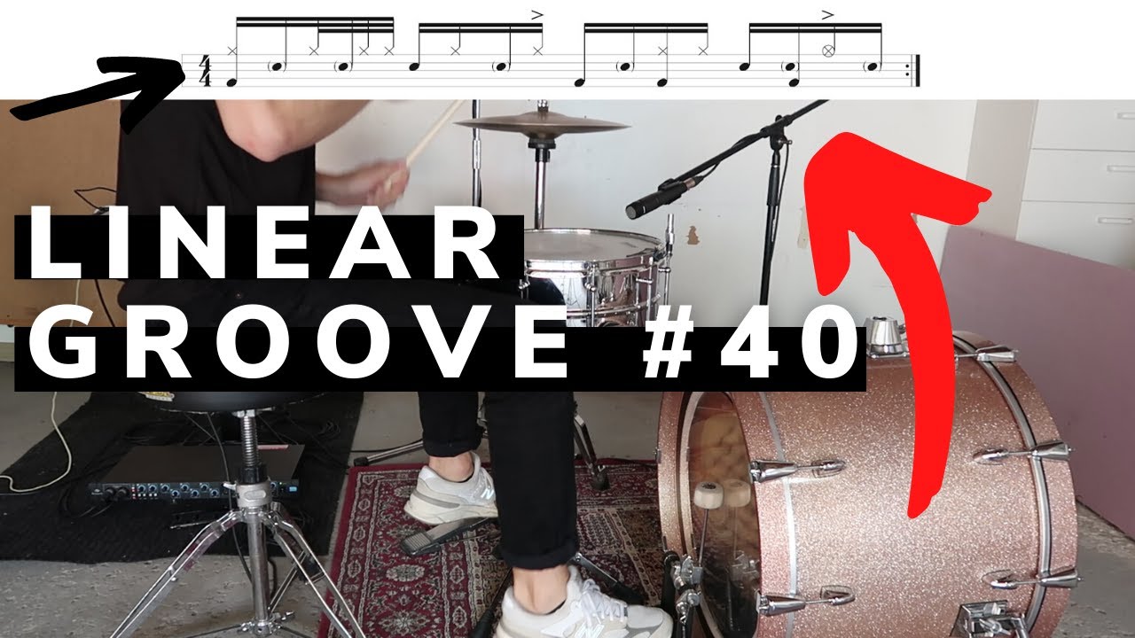 Linear Drum Groove | Quick Drum Lesson - YouTube
