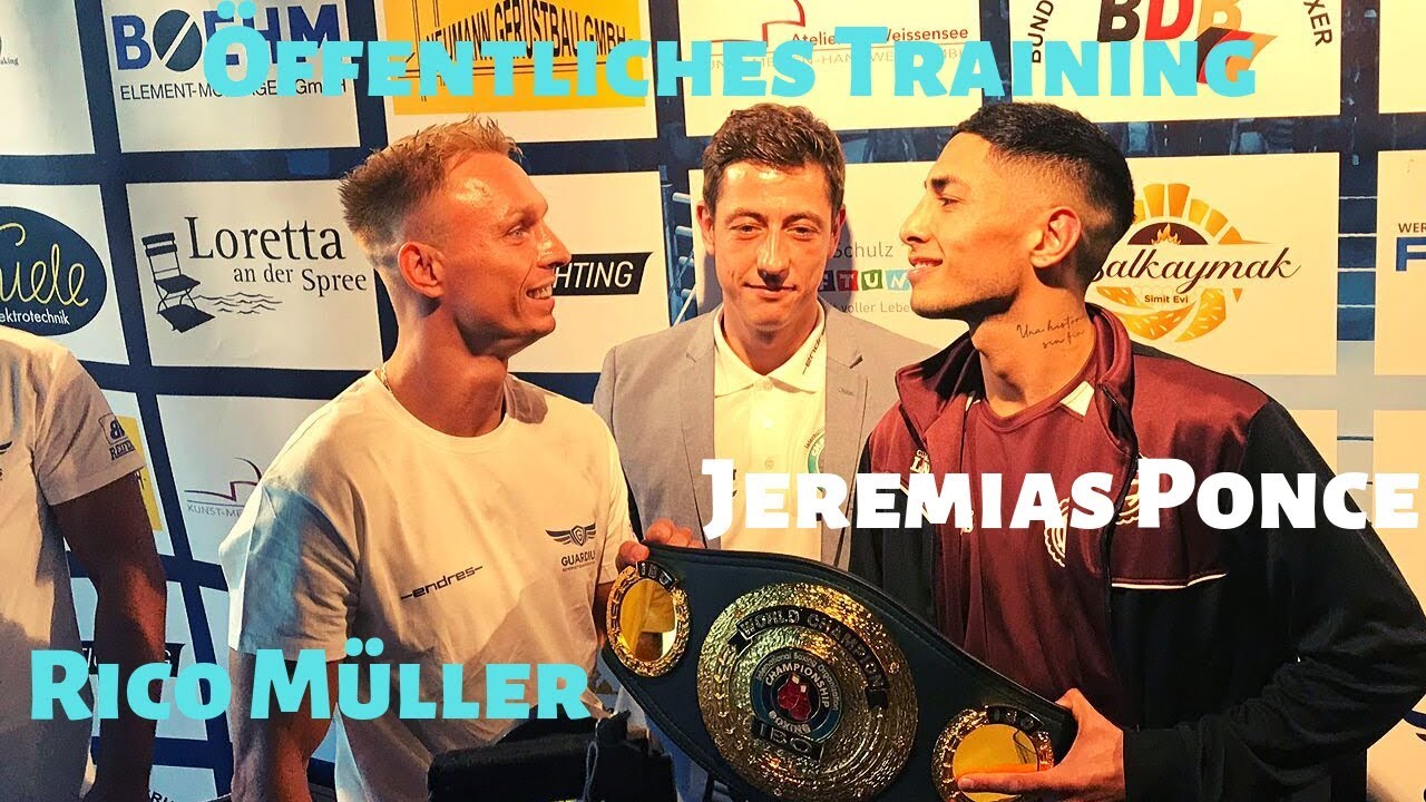 ÖFFENTLICHES TRAINING: RICO MÜLLER VS. JEREMIAS PONCE - YouTube