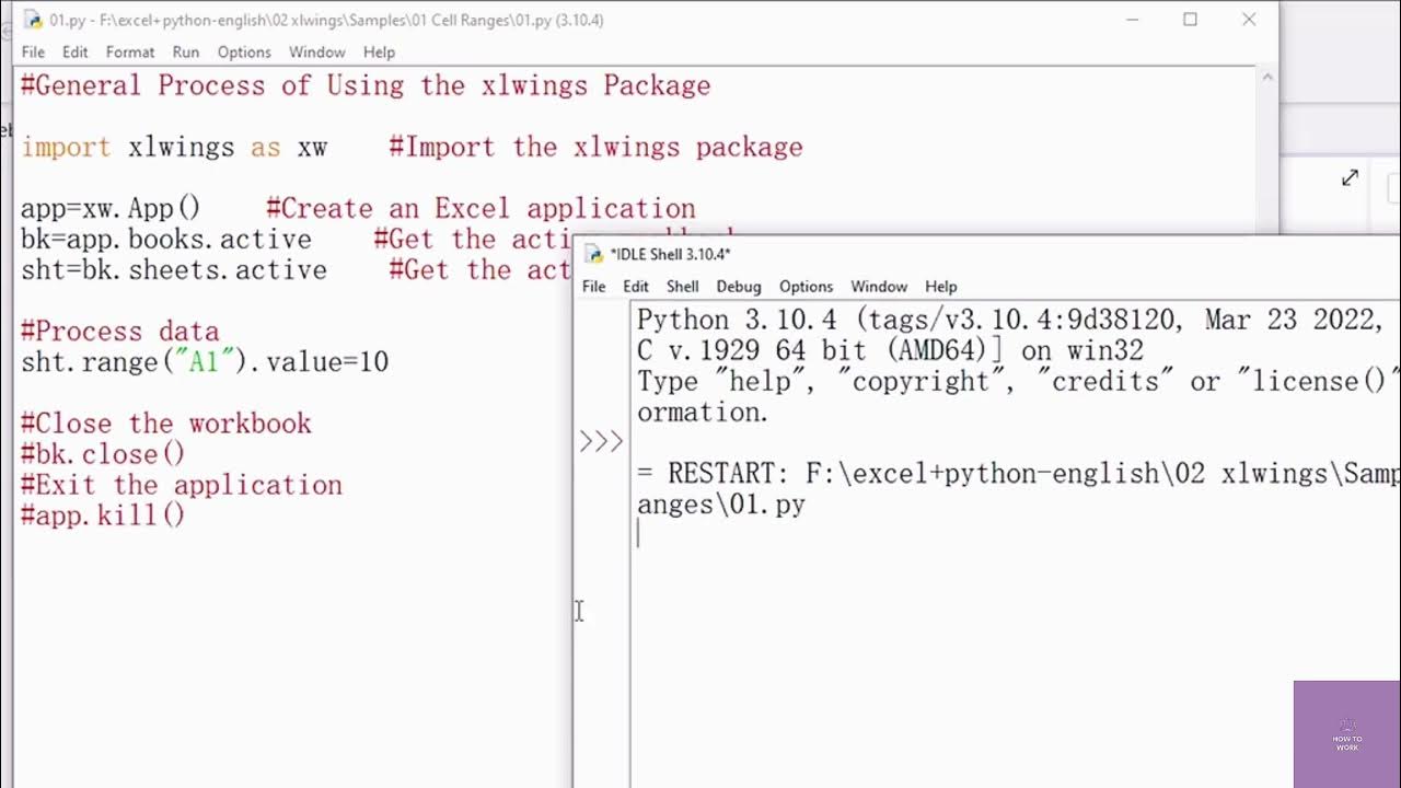 1 - Excel Object Model and the xlwings Package - Installation of xlwings - YouTube