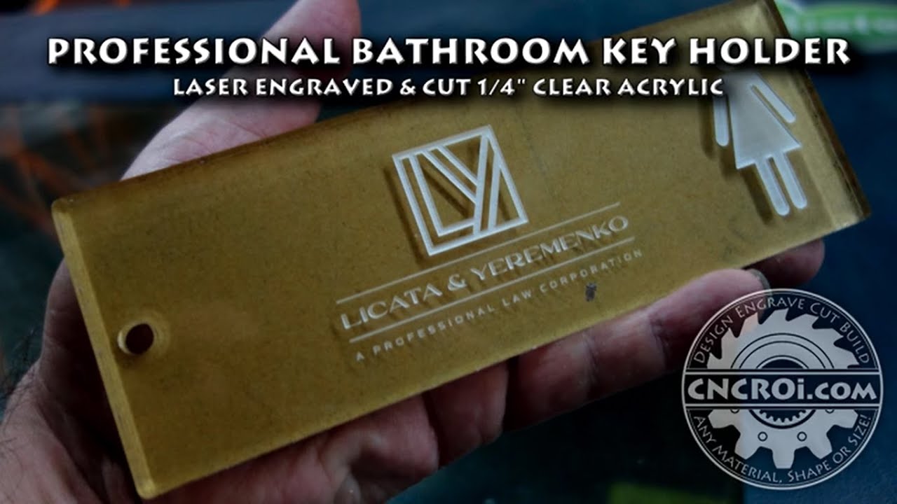Professional Bathroom Key Holders: 1/4" Acrylic - YouTube