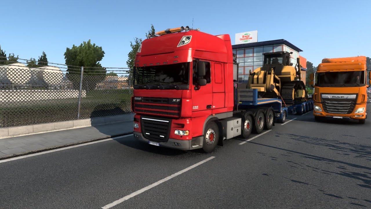 Euro Truck Simulator 2 Mod 1 45 Daf Xf 105 510 8x4 Dozer Crawl
