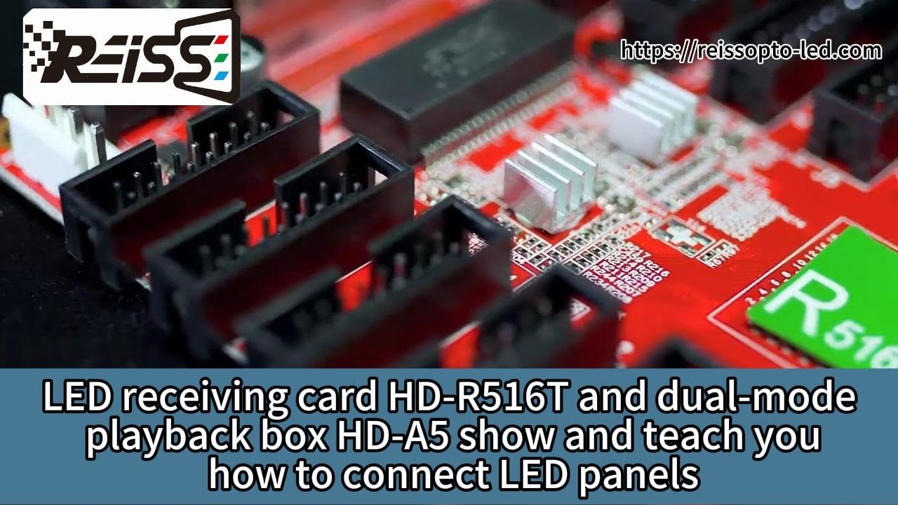 LED receiving card HD-R516T and dual-mode playback box HD-A5 show and ...
