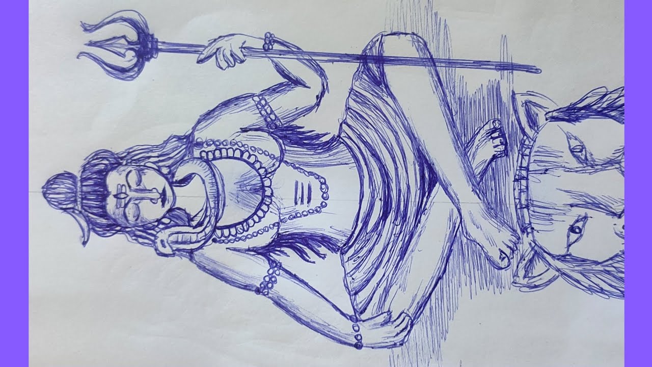 Sive Thakur drawing /Mahadev drawing #drawing - YouTube