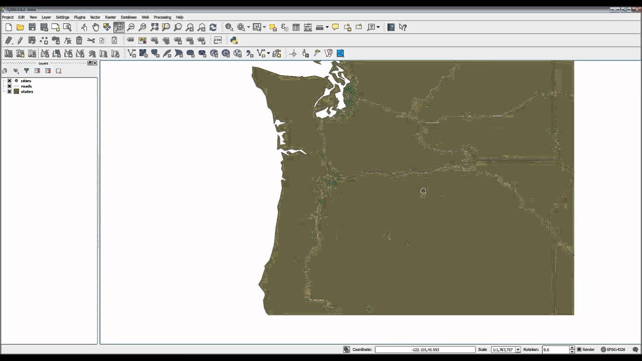 QGIS - Map Zooming and Menu Basics - YouTube