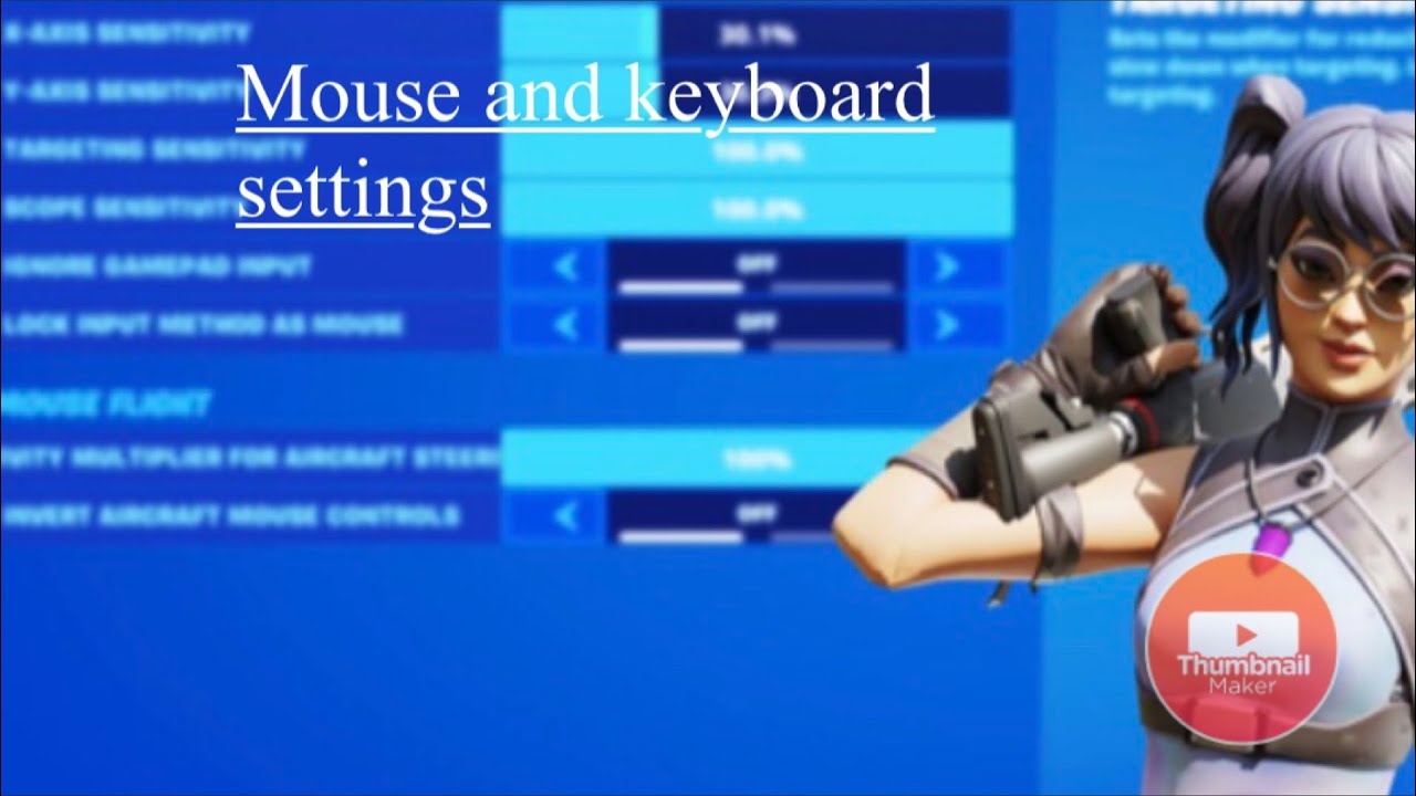 Fortnite mouse and keyboard settings - YouTube