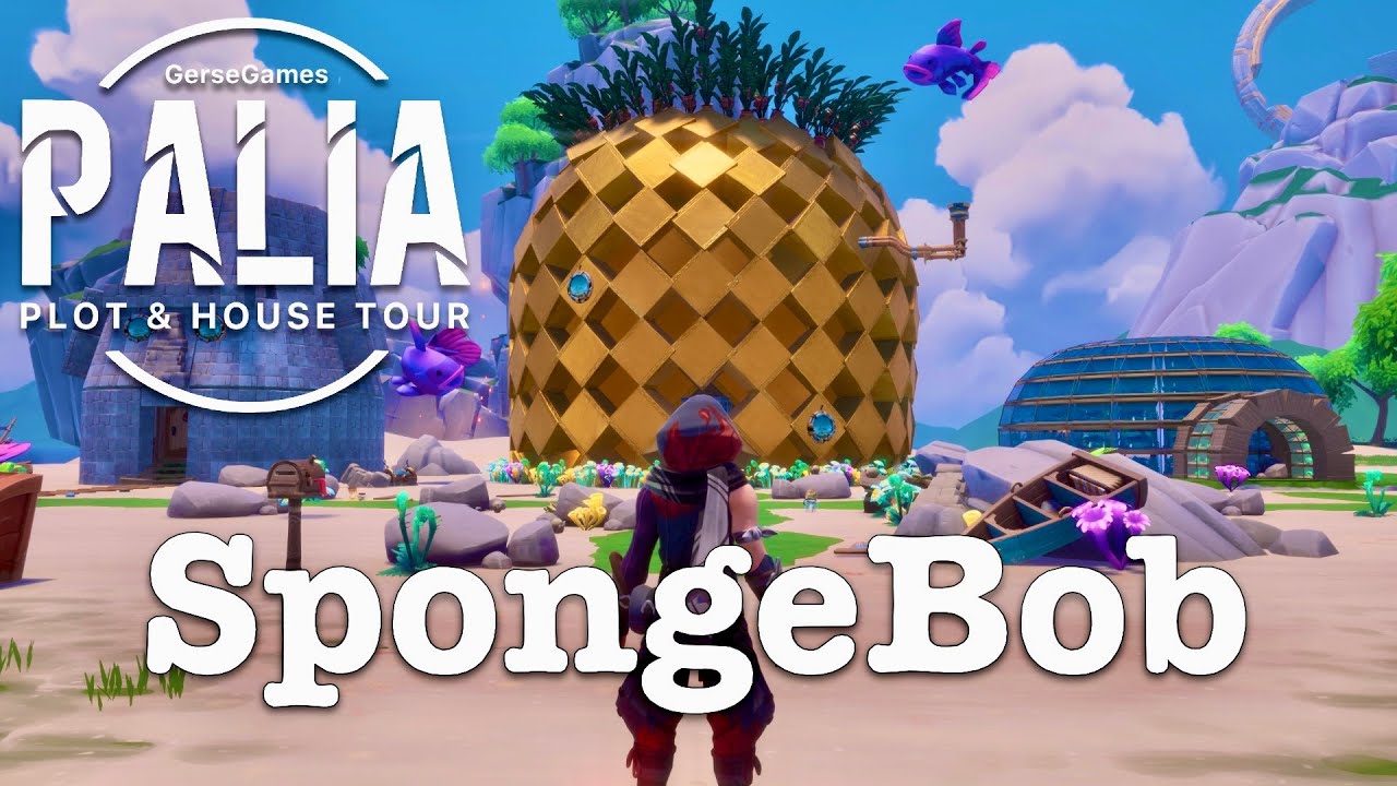 SpongeBob / Palia Plot & House Tour / Design by Maverick Maruyama - YouTube