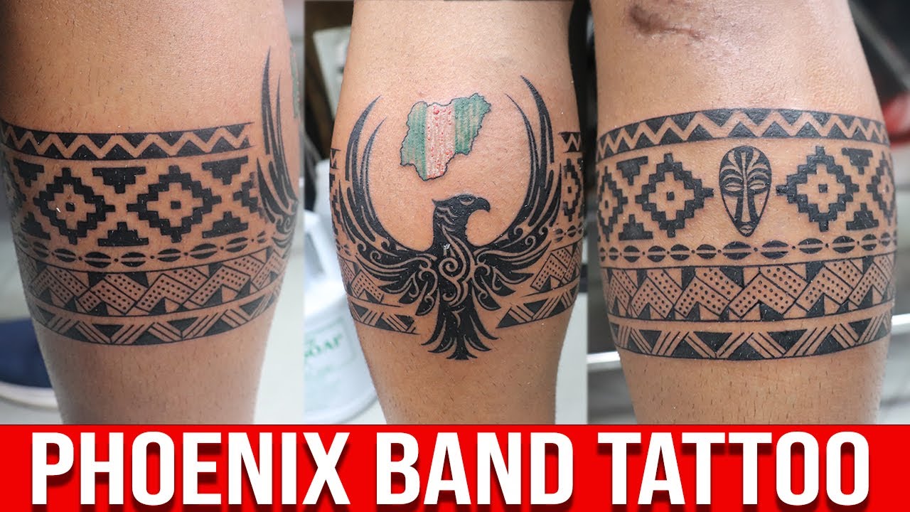 Best tattoo studio in Jaipur - Phoenix with band tattoo done by xpose ...