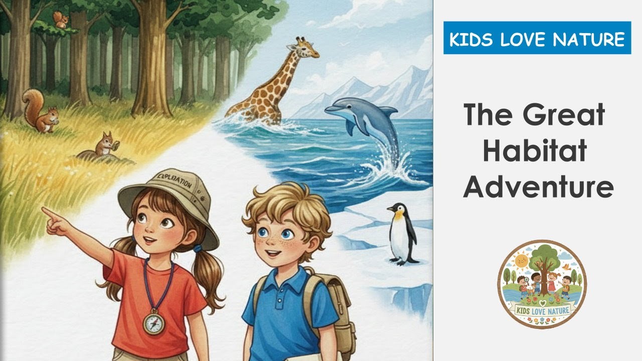 The Great Animal Habitats Adventure For Kindergarten Kids - YouTube