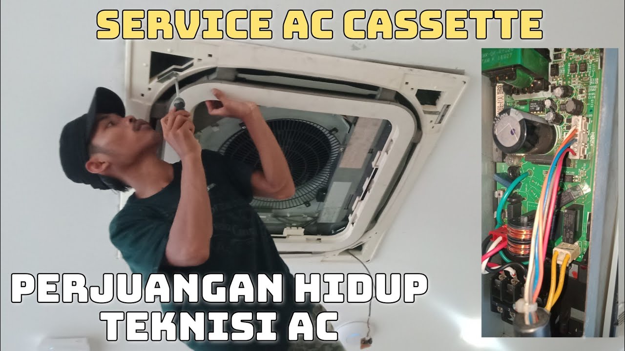 cuci AC kaset / service AC cassette - YouTube