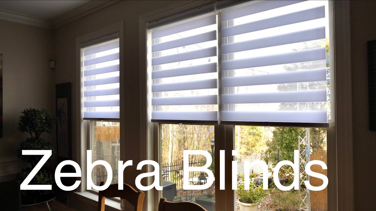 Installing or replacing window New Zebra blinds - YouTube