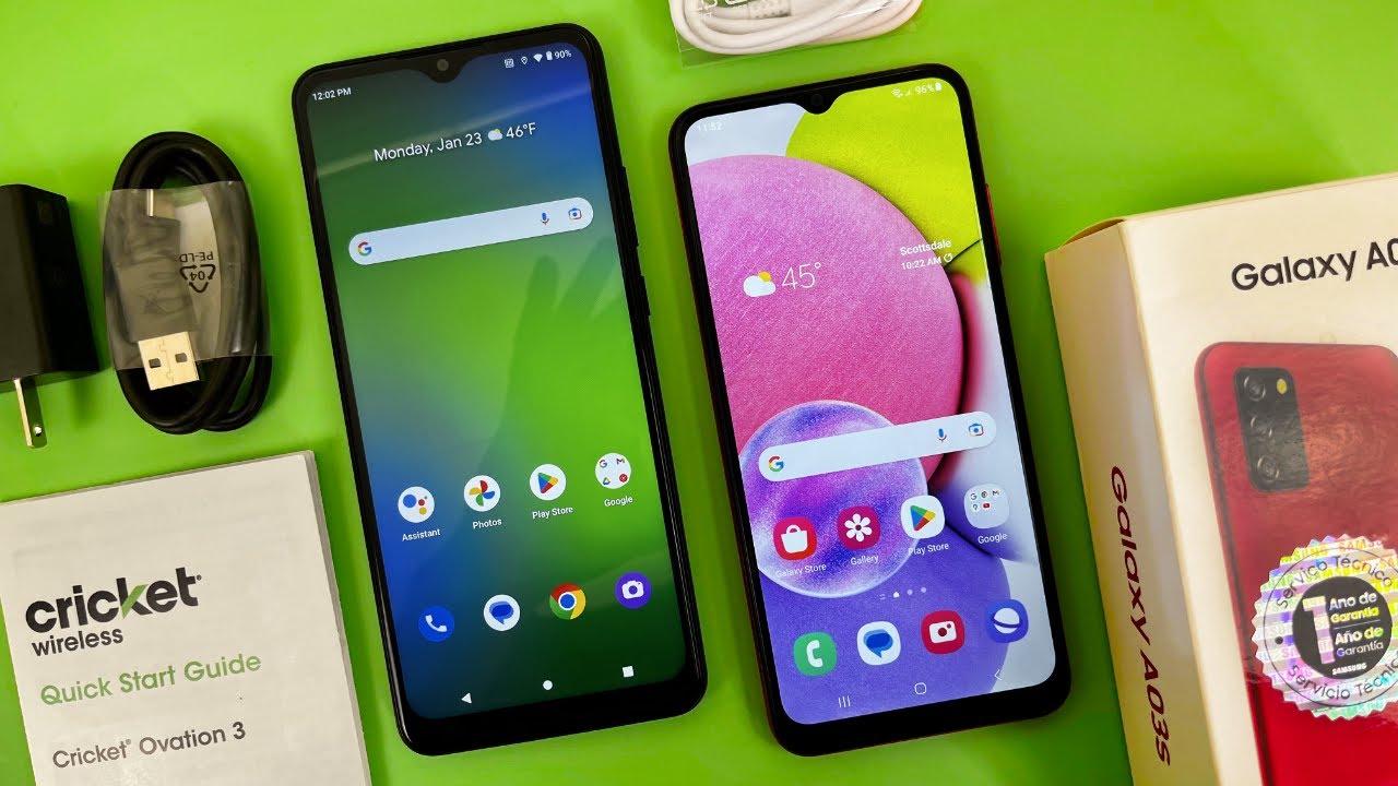 Cricket Ovation 3 vs Samsung Galaxy A03s - YouTube