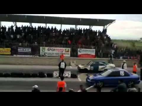 Mavi Subaru ve Yeşil Doğan Konya Drag yarışları 2011 www.konyagarage.com