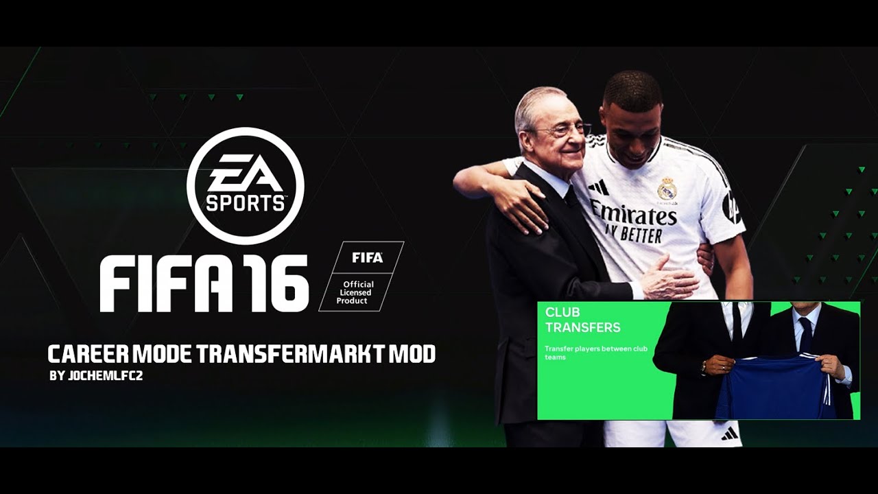 FIFA 16 CAREER MODE TRANSFERMARKT MOD - YouTube