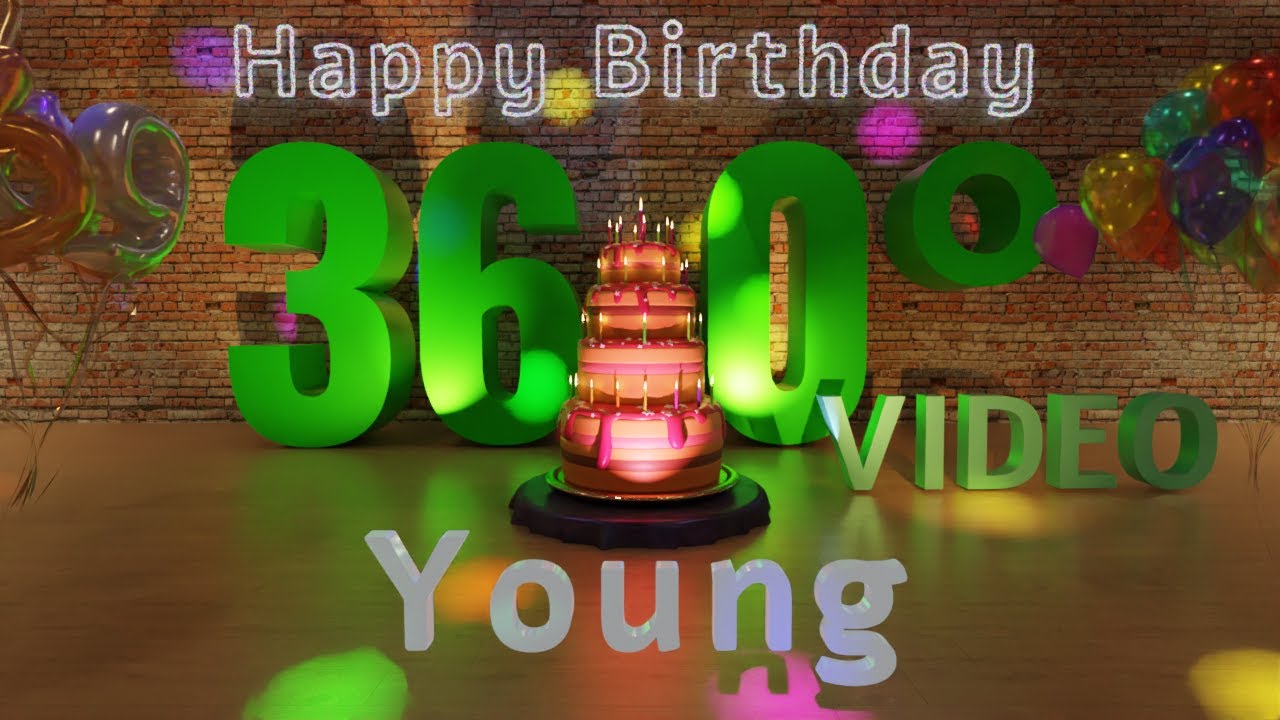 🎉 Young's 360° Interactive Happy Birthday Party – Rotate Your Phone! 🎈 ...