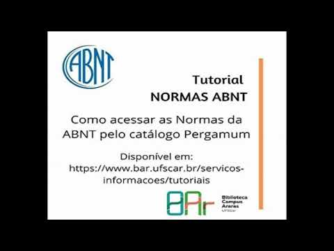 Tutorial Normas da ABNT - busca pelo catálogo Pergamum - YouTube