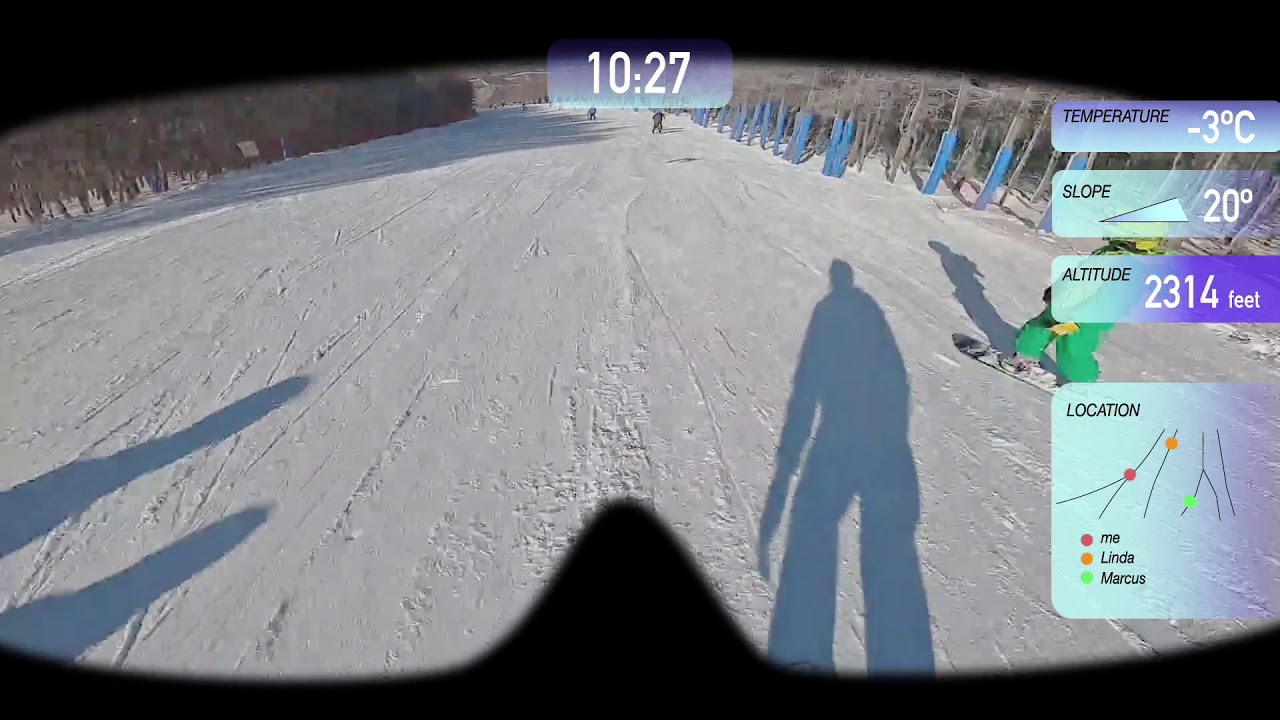 AR Ski Goggles Visual Effect - YouTube