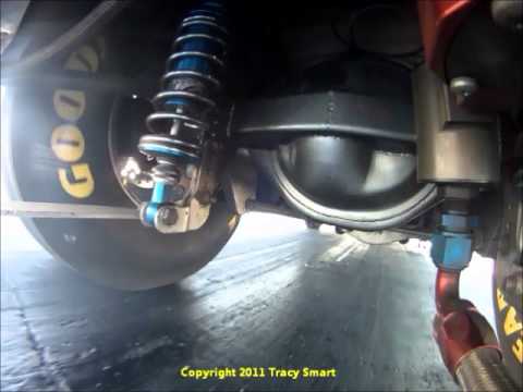 Onboard video showing the working suspension on a drag car. - YouTube