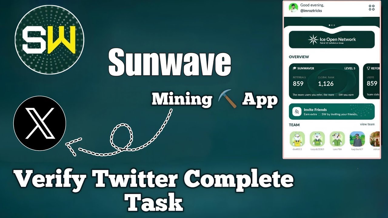 How to verify Sunwave on Twitter ||How to boost earning in sunwave tech ...