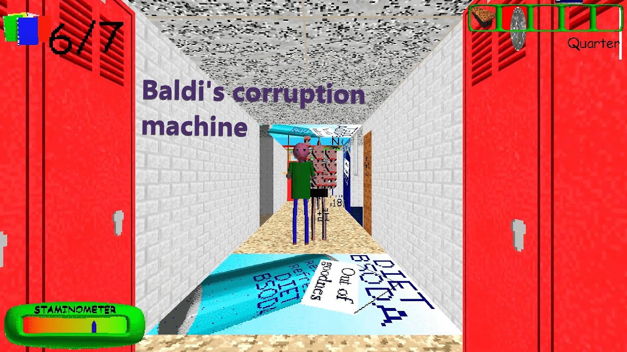Baldi's corruption machine (baldi's basics mod) - YouTube