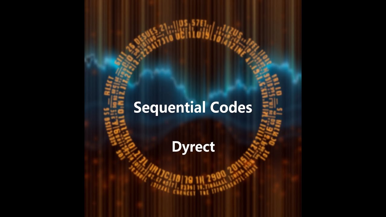How to generate Sequential Codes in Dyrect? - YouTube