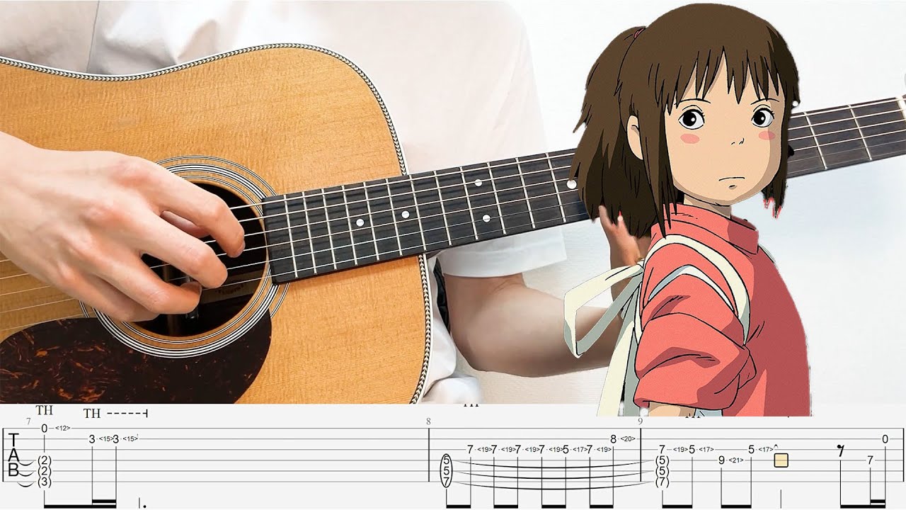 【Tab Lesson】One Summer’s Day – Spirited Away – Fingerstyle Guitar ...