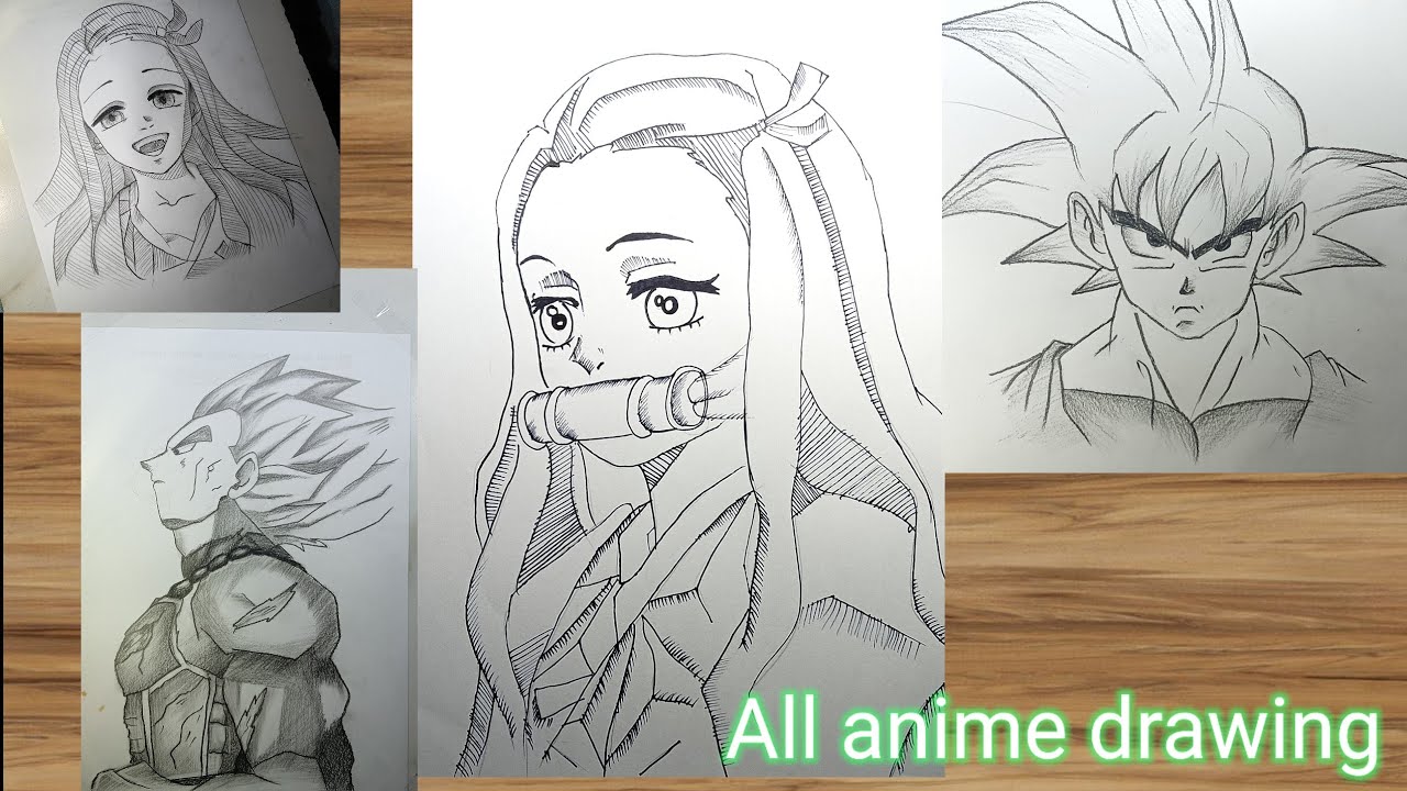 All Anime character drawing step by step|easy anime character drawing ...