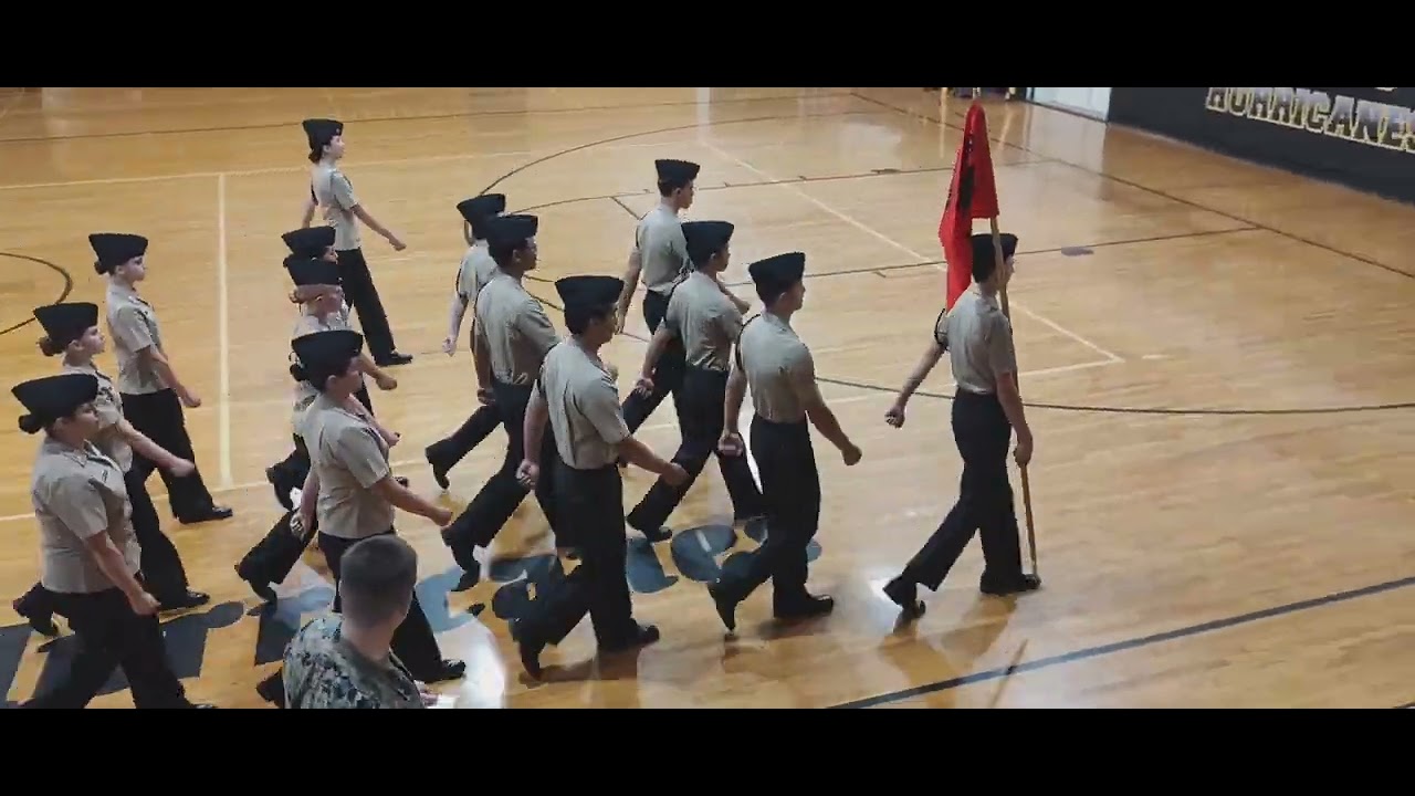 NBHS NJROTC unarmed drill team - YouTube