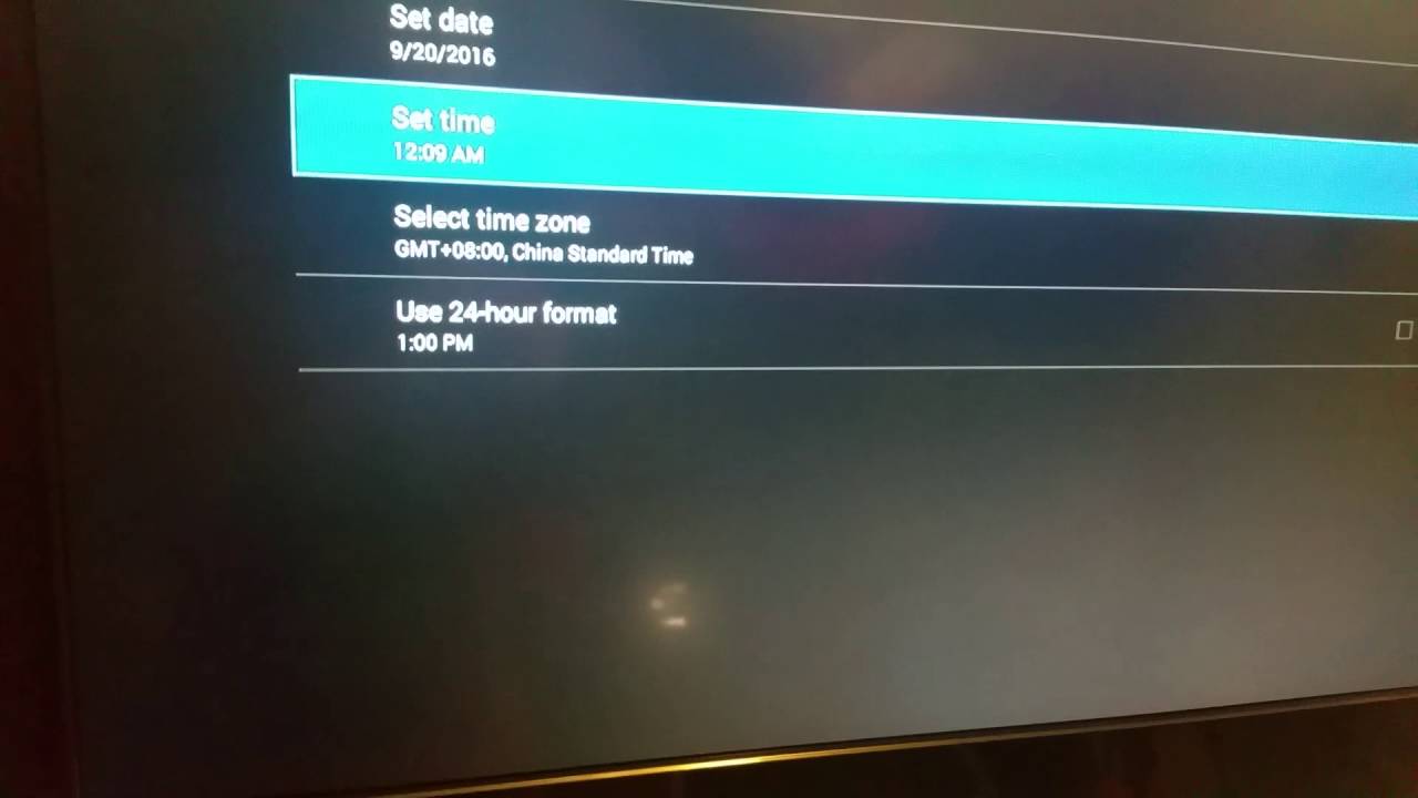 Setting Time On Android Box YouTube Setting Time On Android Box YouTube